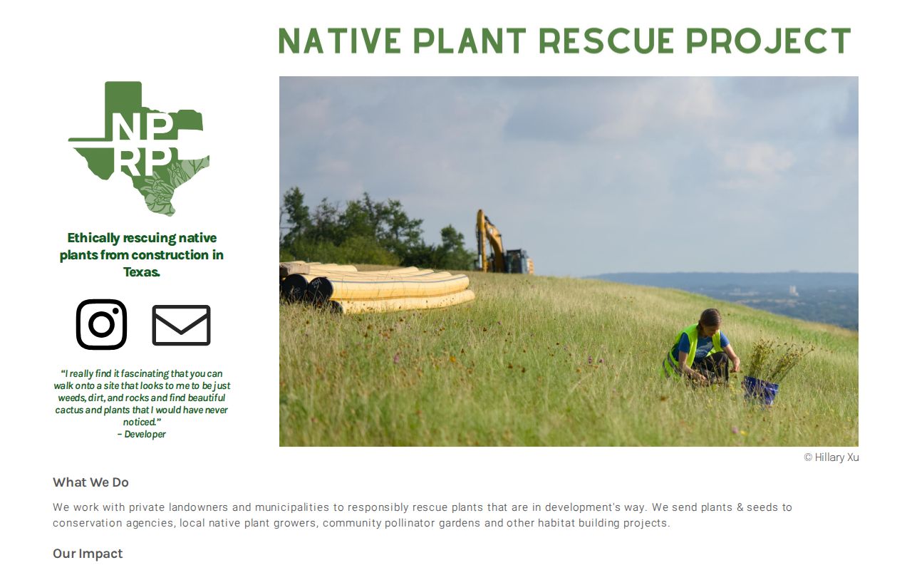 Native Plant Rescue Project